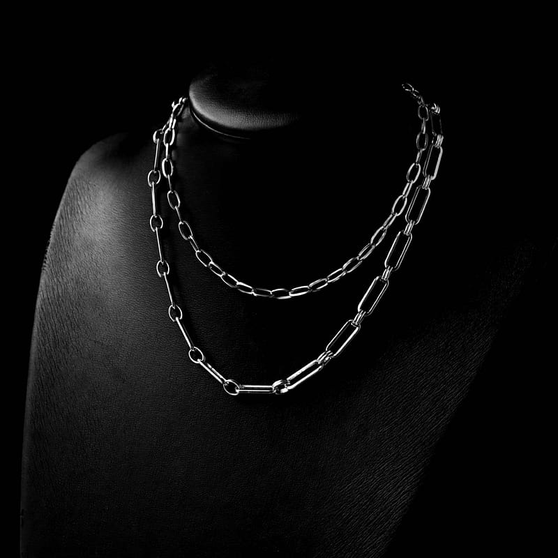 Styling: Chunky Chains in non tarnish Stainless Steel 🖤⛓️