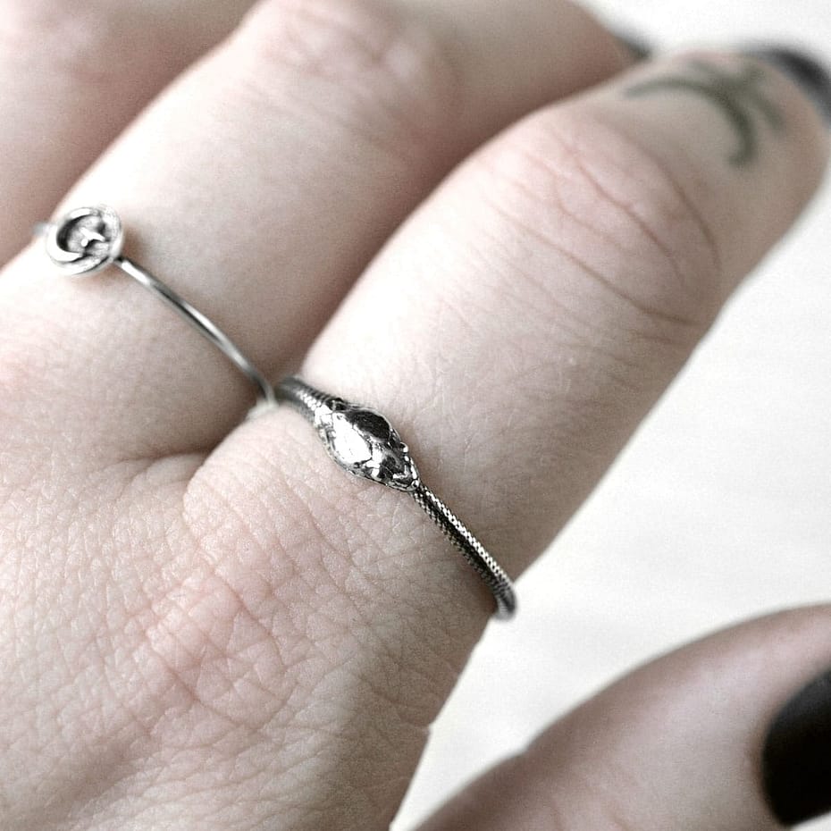Celestial Stacking Silver Ring